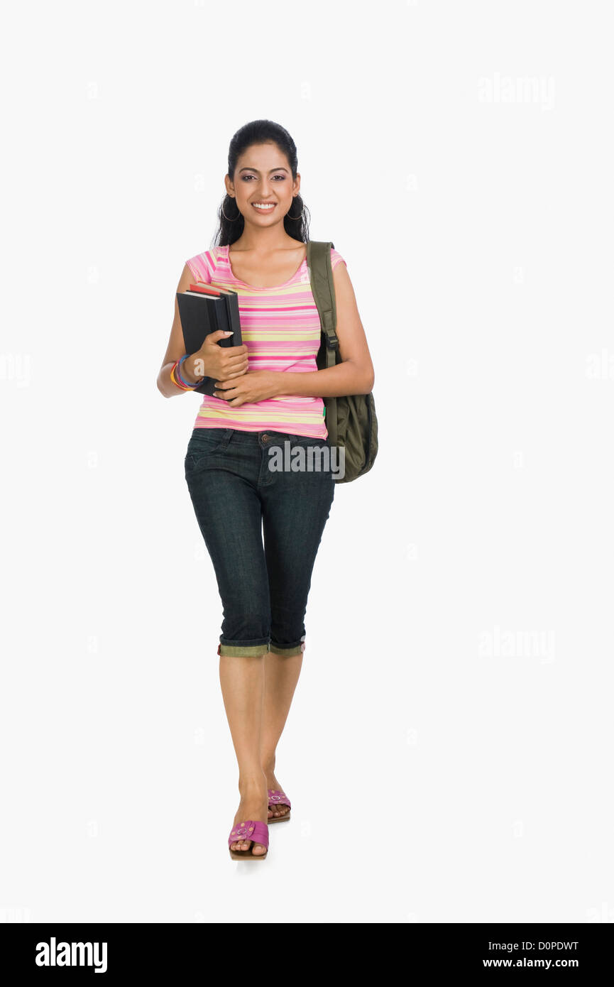 Indian college student bag smiling hi-res stock photography and images ...