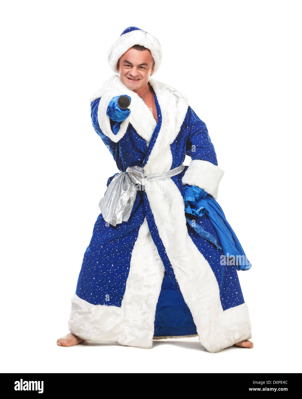 Travesty Actors Genre Depict Santa Claus Stock Photo - Alamy