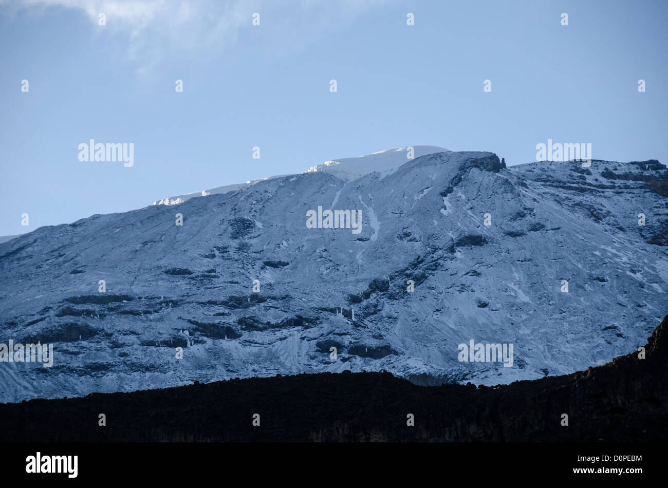 MOUNT KILIMANJARO, Tanzania — Mount Kilimanjaro's snow-covered peak ...