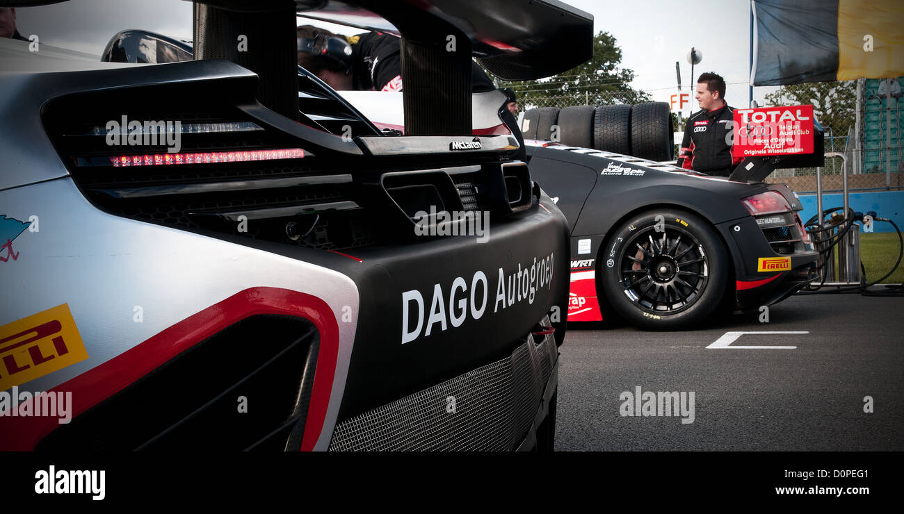 On the grid of the FIA GT1 World Championship round at Donington with ...