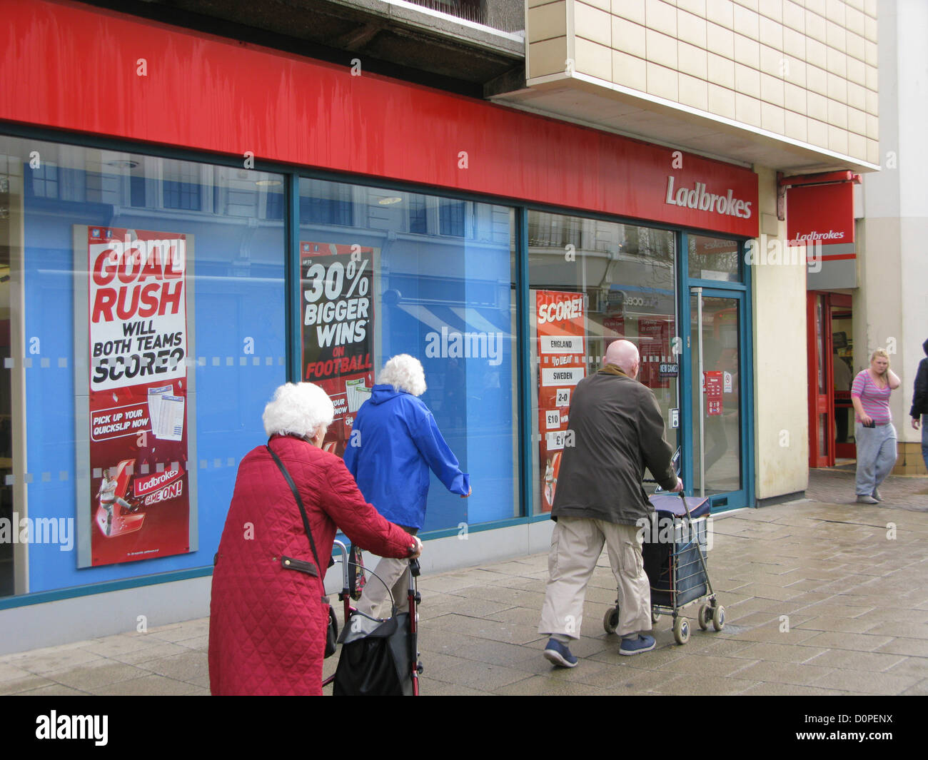 Ladbrokes betting shop hi-res stock photography and images - Alamy