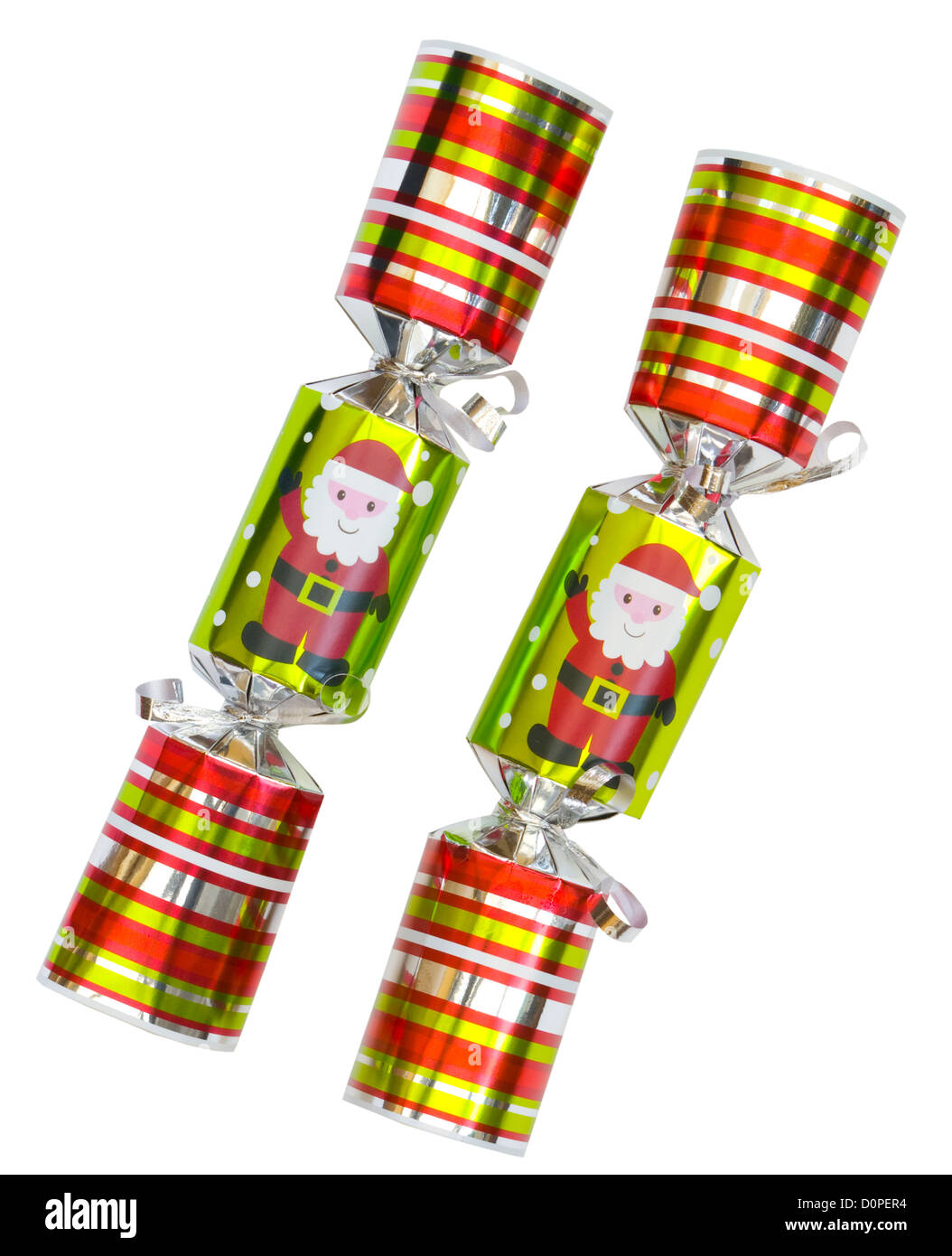 2 Christmas Crackers Stock Photo - Alamy