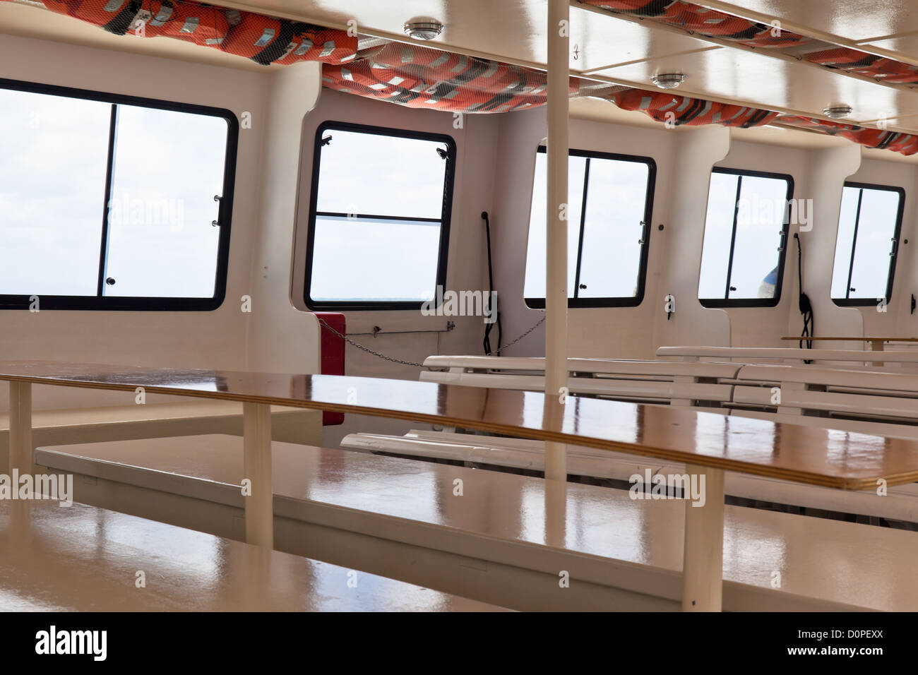 Passenger's Recreational Ship Interior. Empty cabin Stock Photo - Alamy