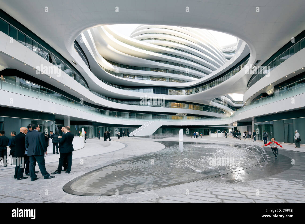 Zaha hadid architects galaxy soho beijing china hi-res stock ...