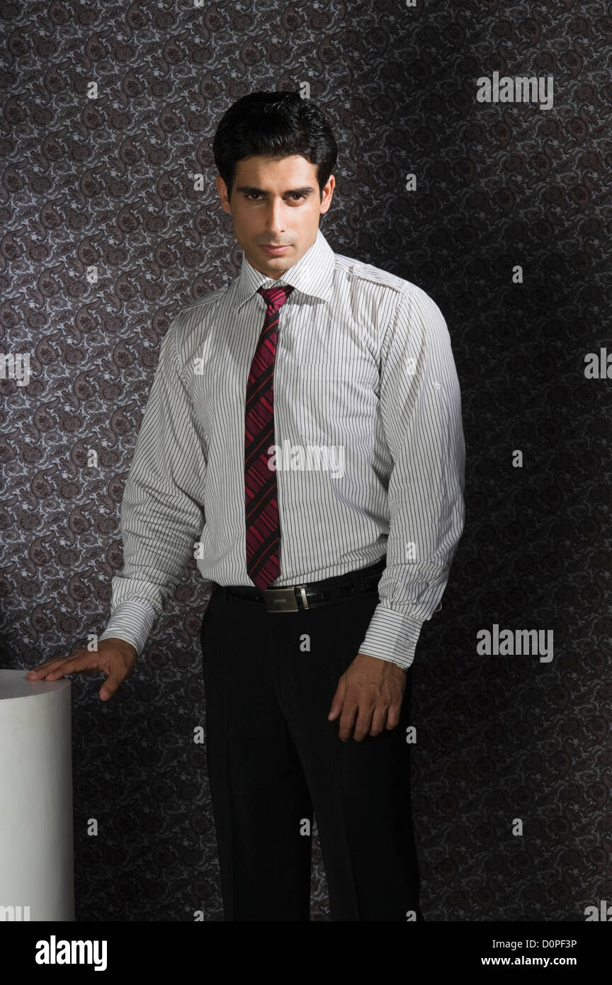 Portrait of a man thinking Stock Photo - Alamy