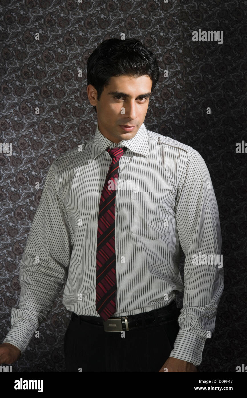 Portrait of a man thinking Stock Photo - Alamy