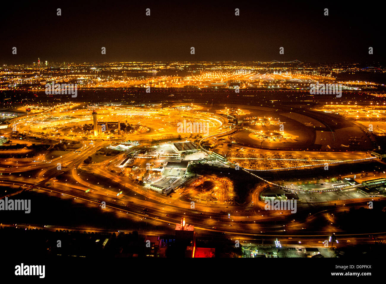 NEWARK, New Jersey, United States — An aerial view of Newark Liberty ...