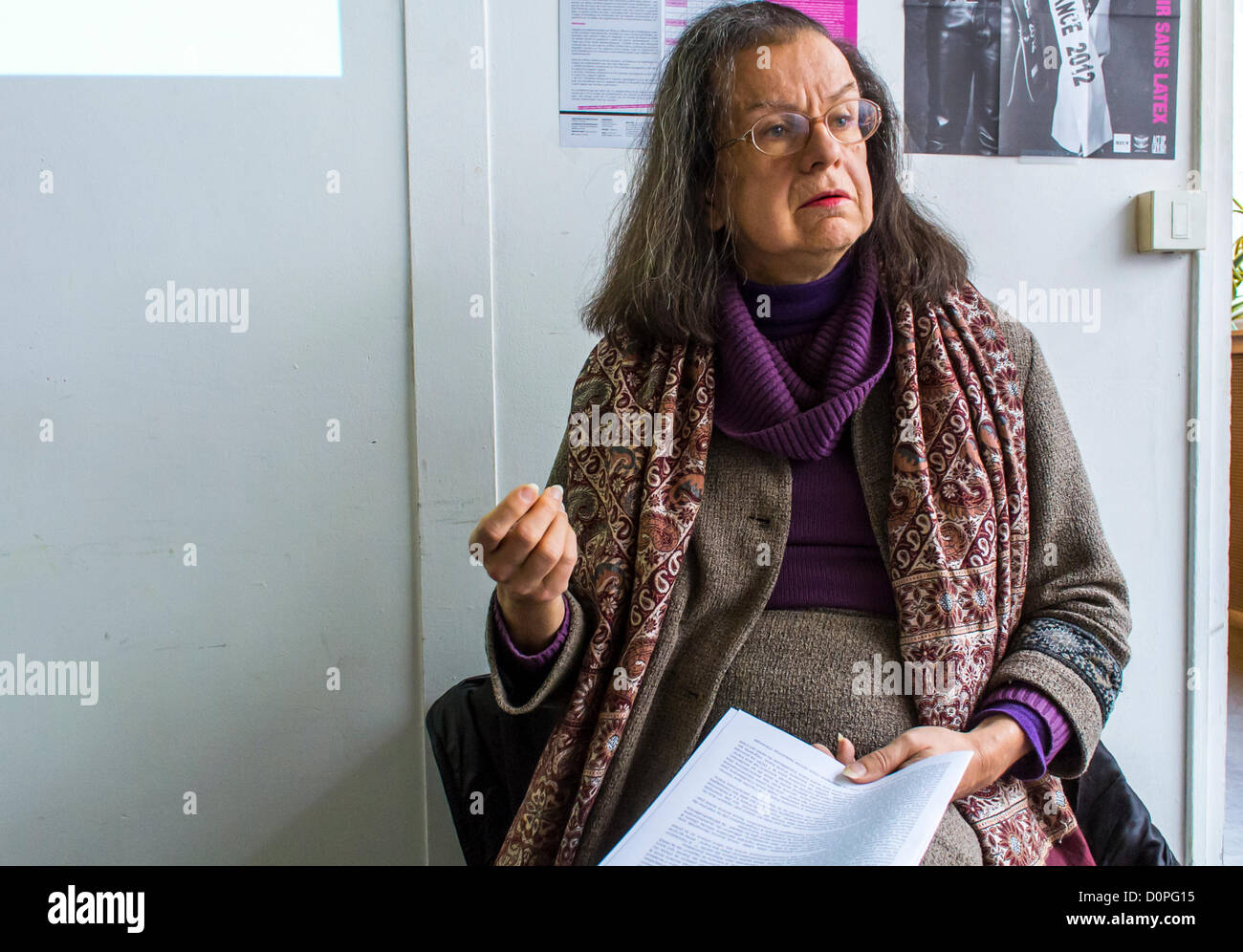 Paris, France, AIDS Trans Activist of Act Up Paris, Give a Press ...
