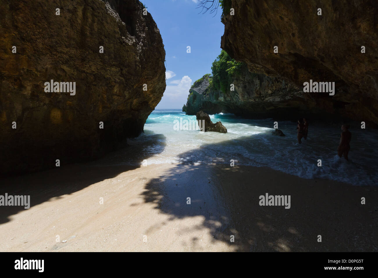 Rock Formation on the Coast of Suluban Beach on Bali, Indonesia Stock ...