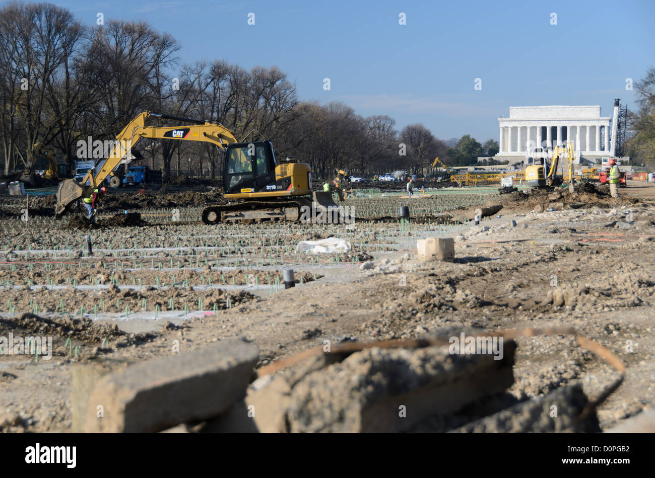 Lincoln monument construction hi-res stock photography and images - Alamy