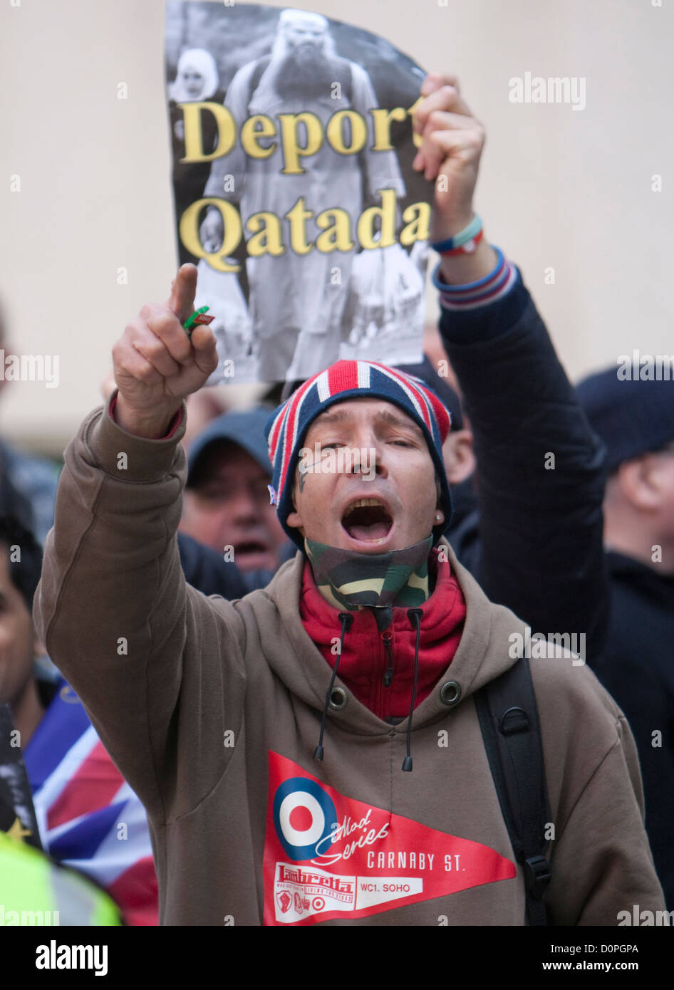 EDL (english defense league) rally in westminster Stock Photo - Alamy