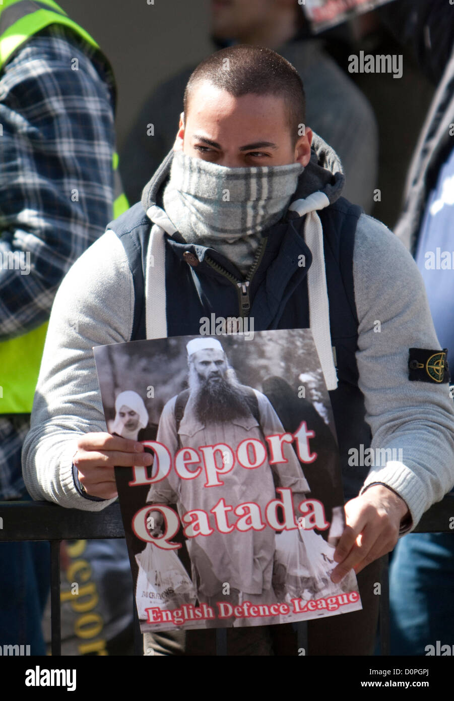EDL (english defense league) rally in westminster Stock Photo - Alamy