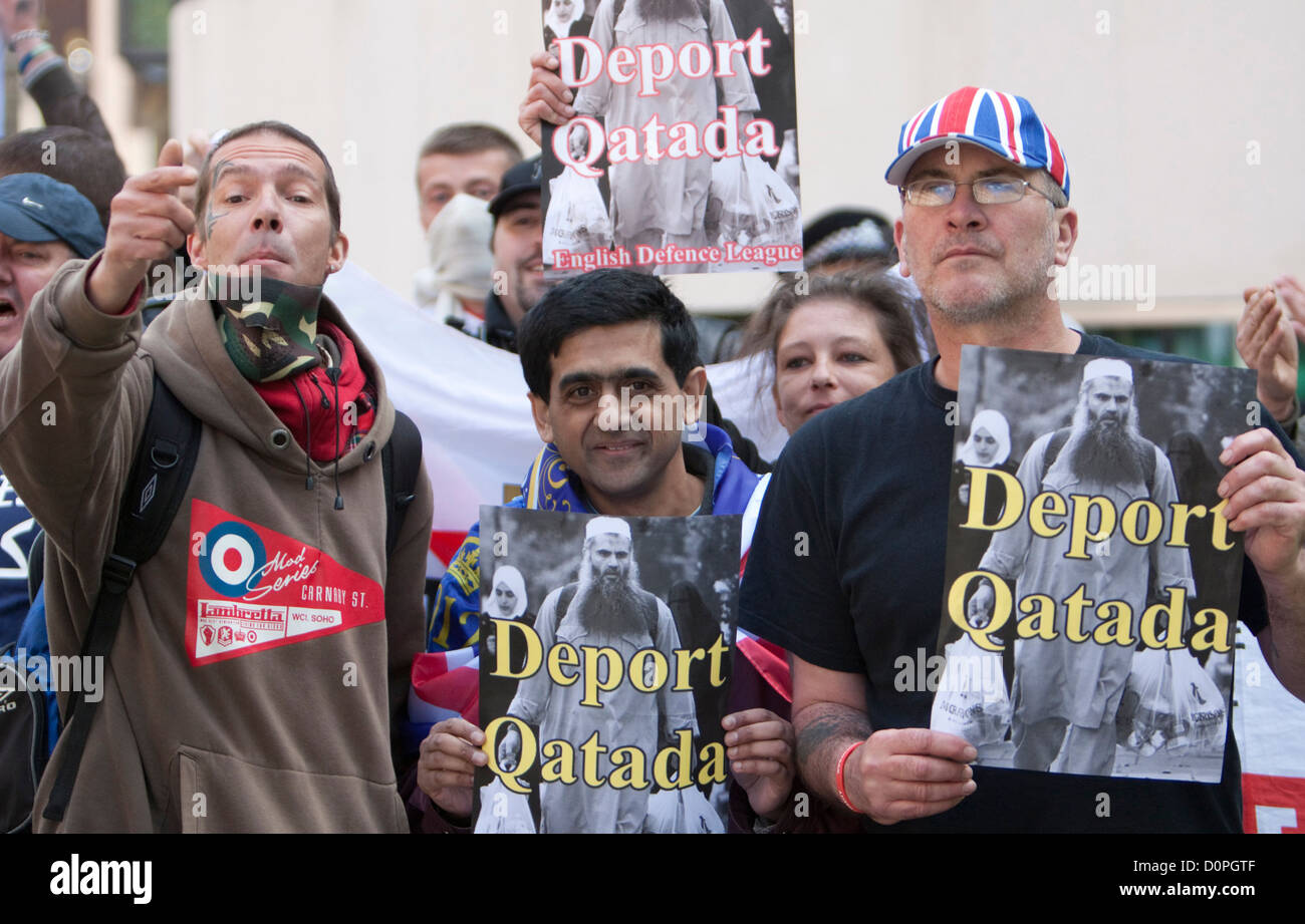 EDL (english defense league) rally in westminster Stock Photo - Alamy