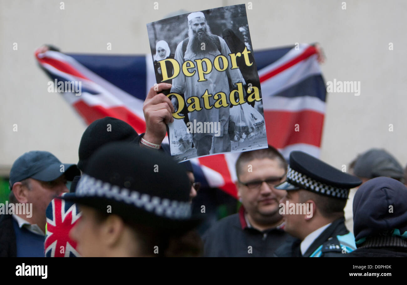EDL (english defense league) rally in westminster Stock Photo - Alamy