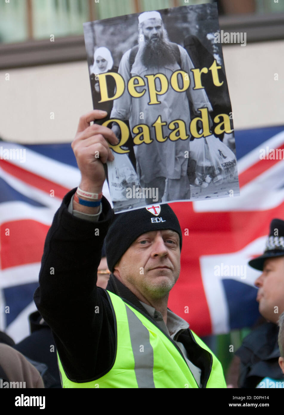 EDL (english defense league) rally in westminster Stock Photo - Alamy