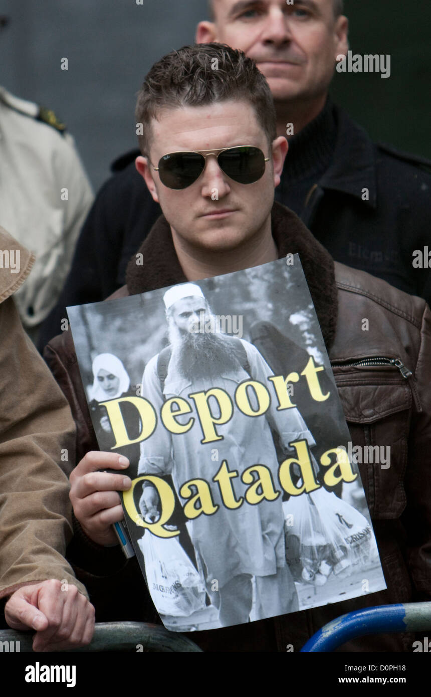 EDL (english defense league) rally in westminster Stock Photo - Alamy