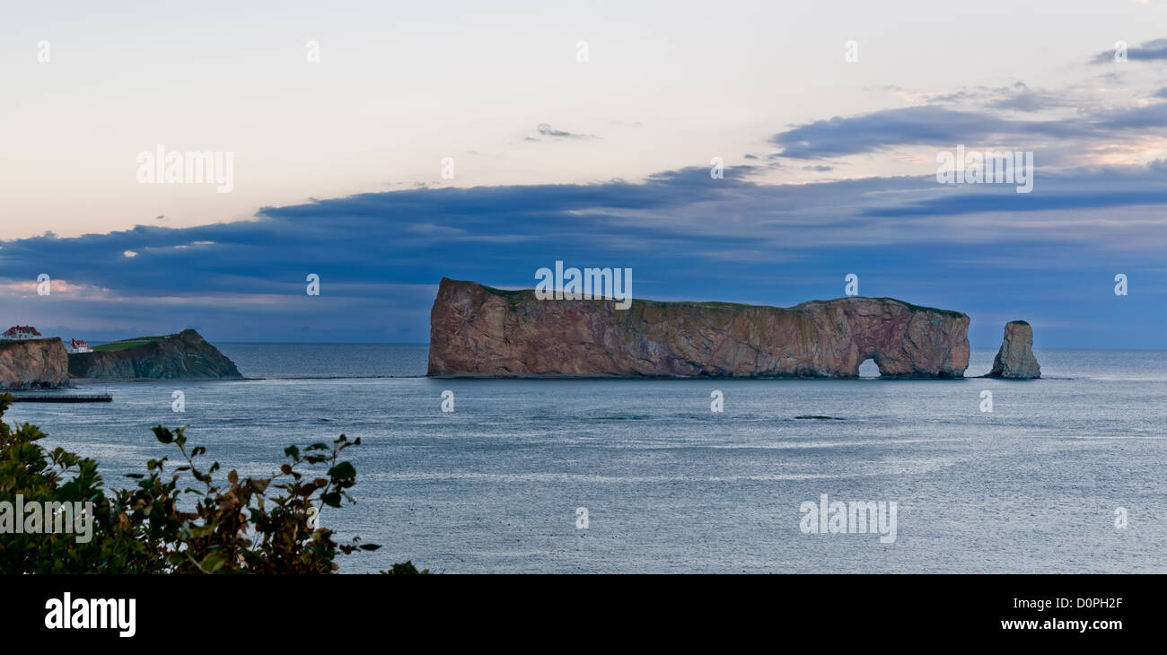 Perce Rock, famous place in Gaspe, Quebec, Canada Stock Photo - Alamy