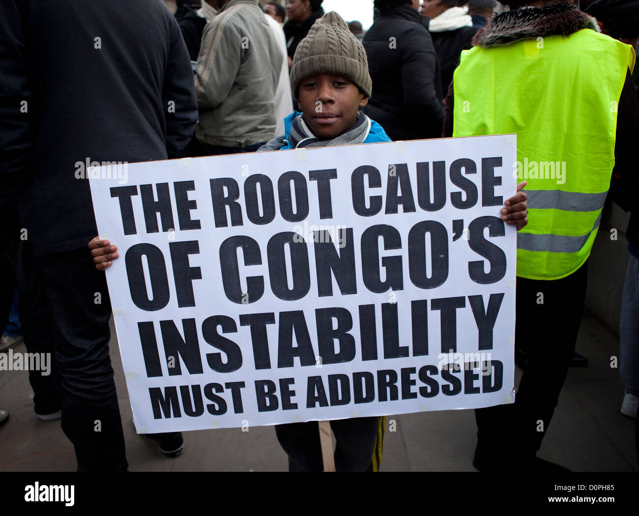 rally and demonstration by people from the democratic republic of congo ...