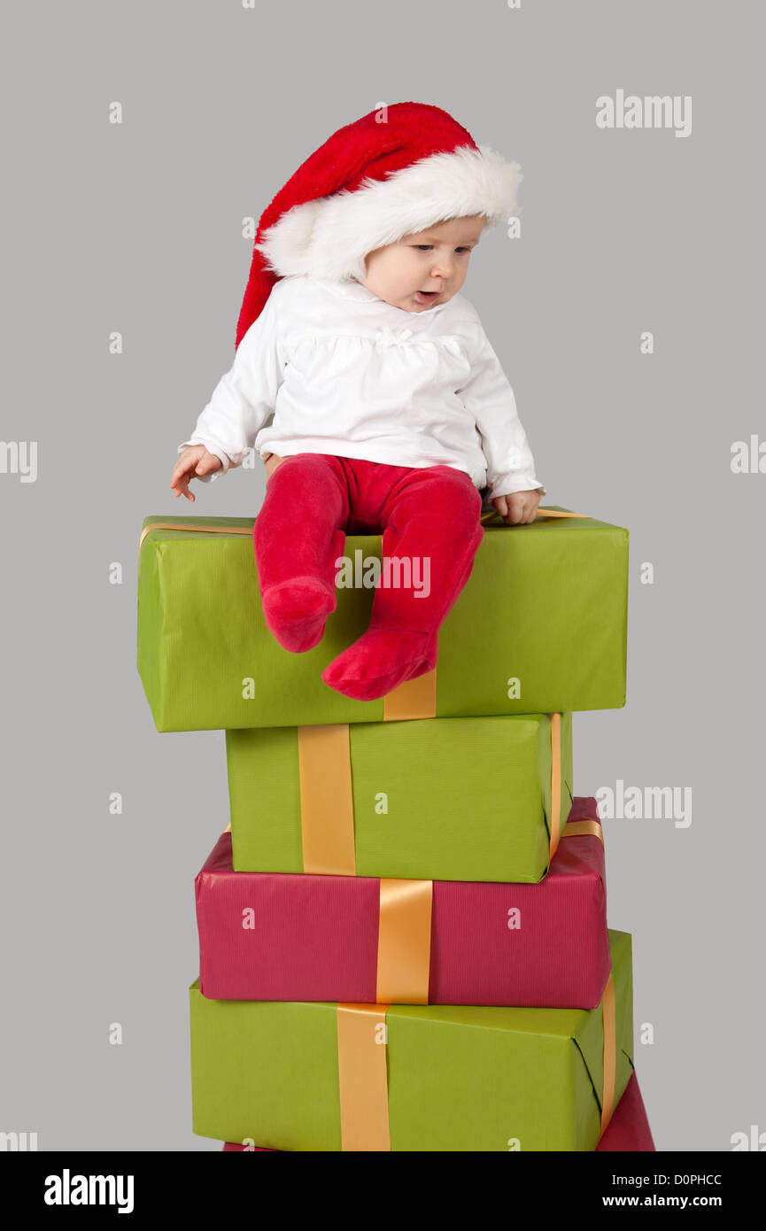 Christmas gift stack hi-res stock photography and images - Alamy