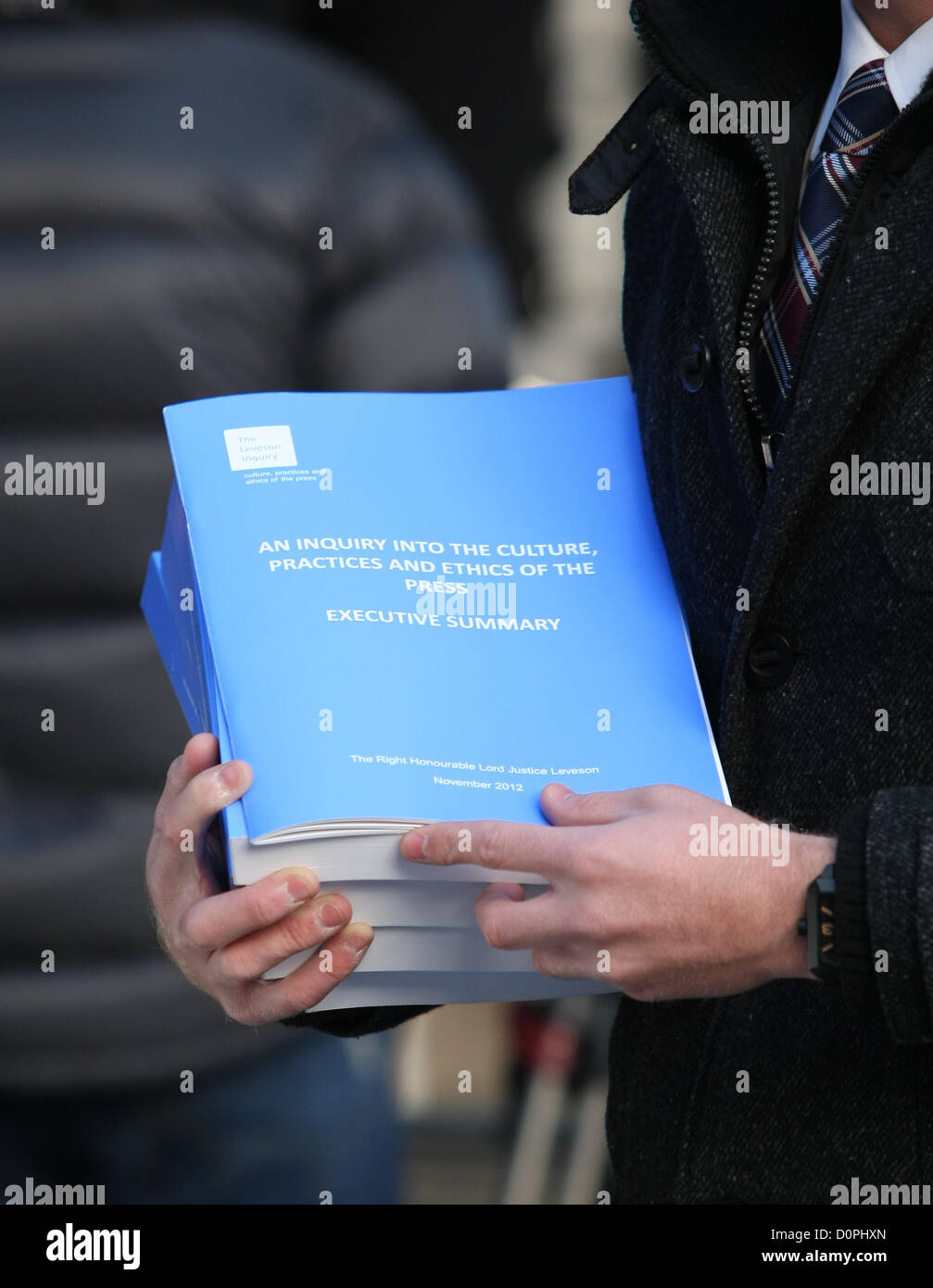 Levenson report 2012 leveson inquiry hi-res stock photography and ...