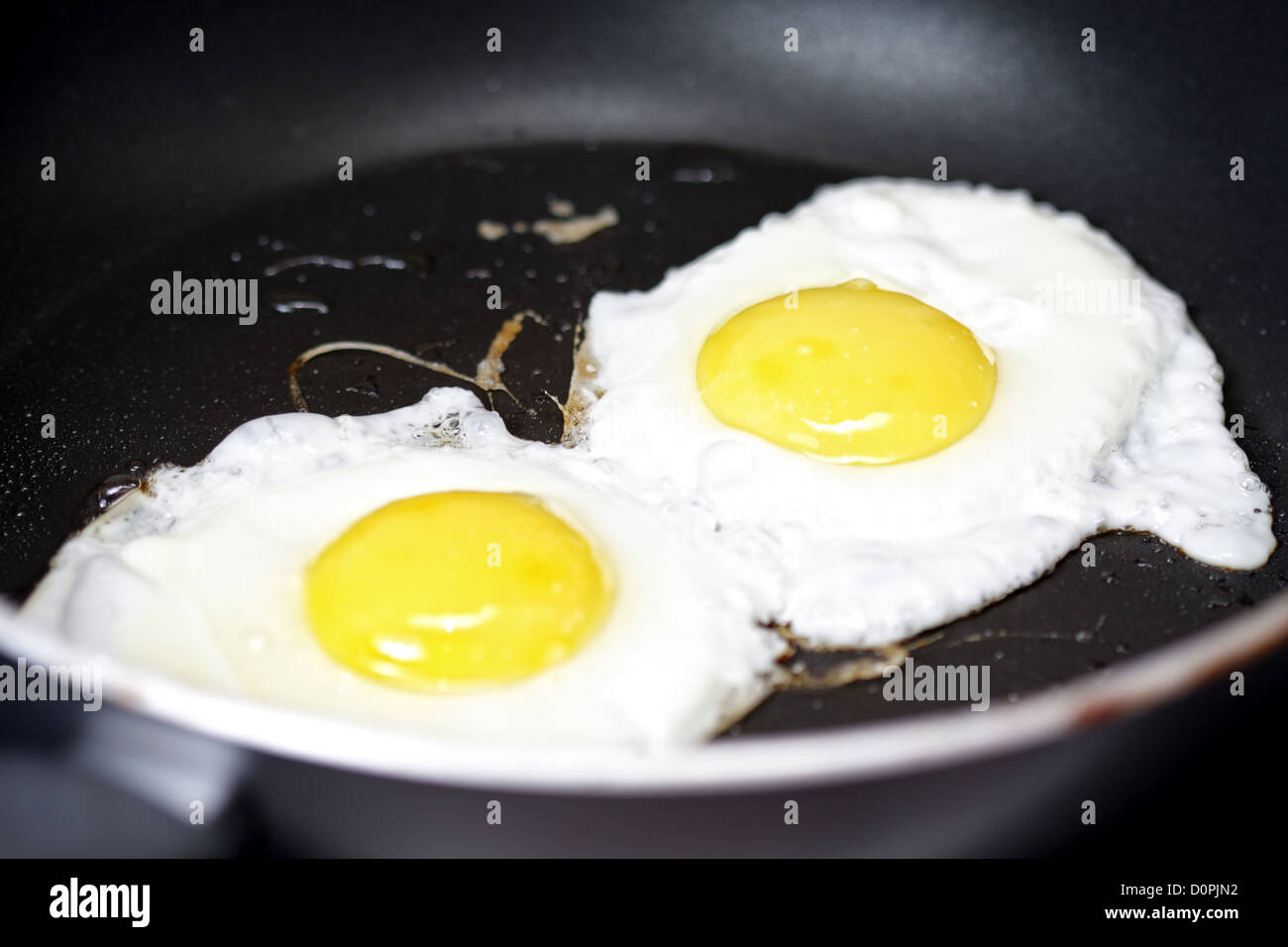 Cooking fried eggs Stock Photo - Alamy