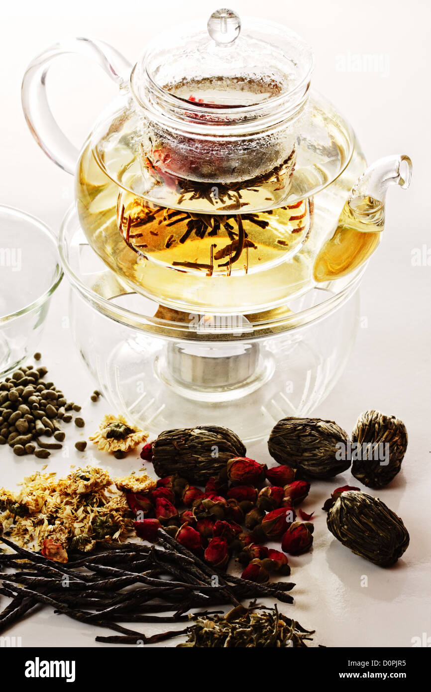 Process brewing tea in glass hi-res stock photography and images - Alamy