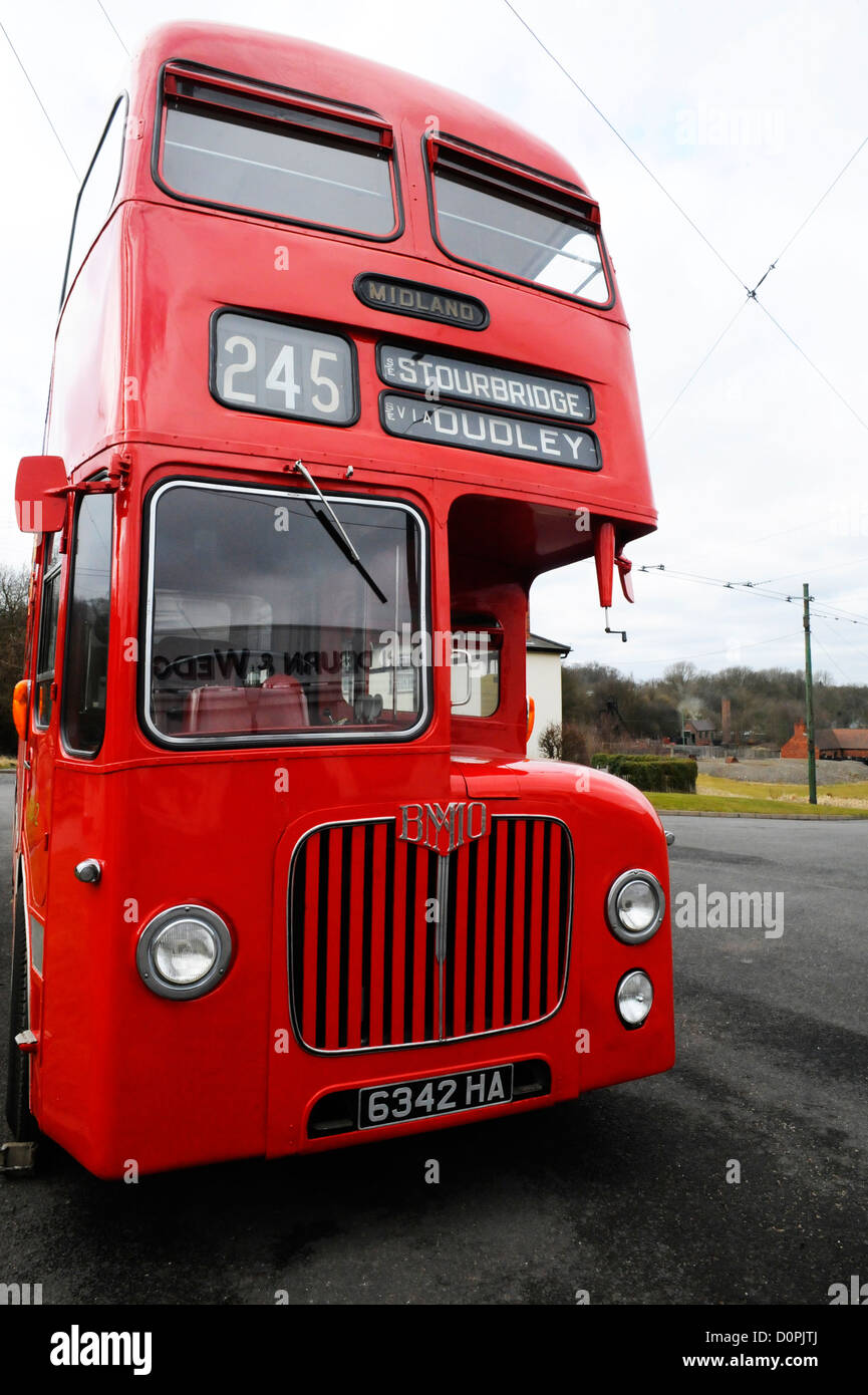 Double decker bus at Black Country Living Museum Stock Photo - Alamy