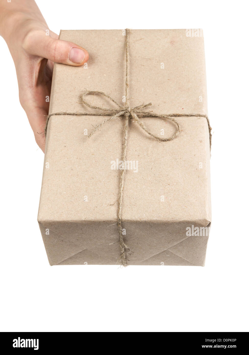 Wrapping a parcel woman hi-res stock photography and images - Alamy