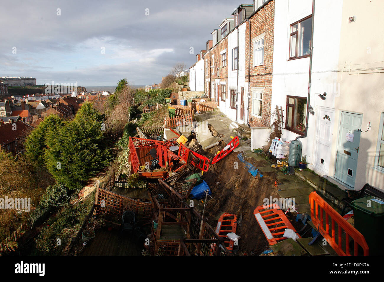 LANDSLIDE AELFELDA TERRACE WHITBY HARBOUR AELFELDA TERRACE WHITBY ...