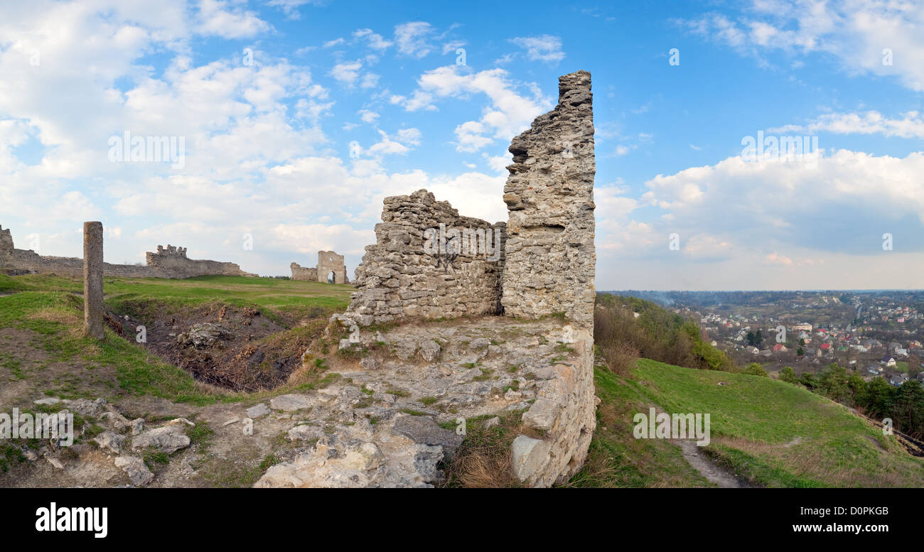 Summer ancient fortress ruins Stock Photo - Alamy