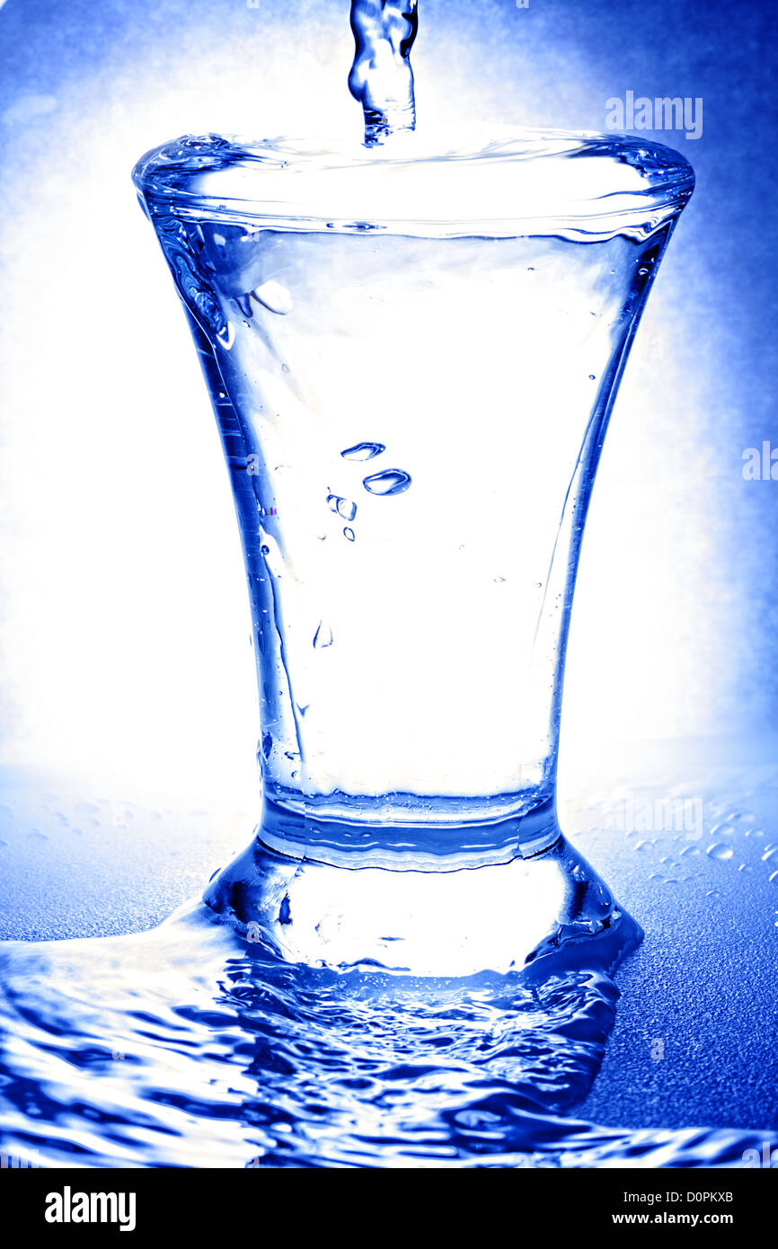 Glass and water Stock Photo - Alamy