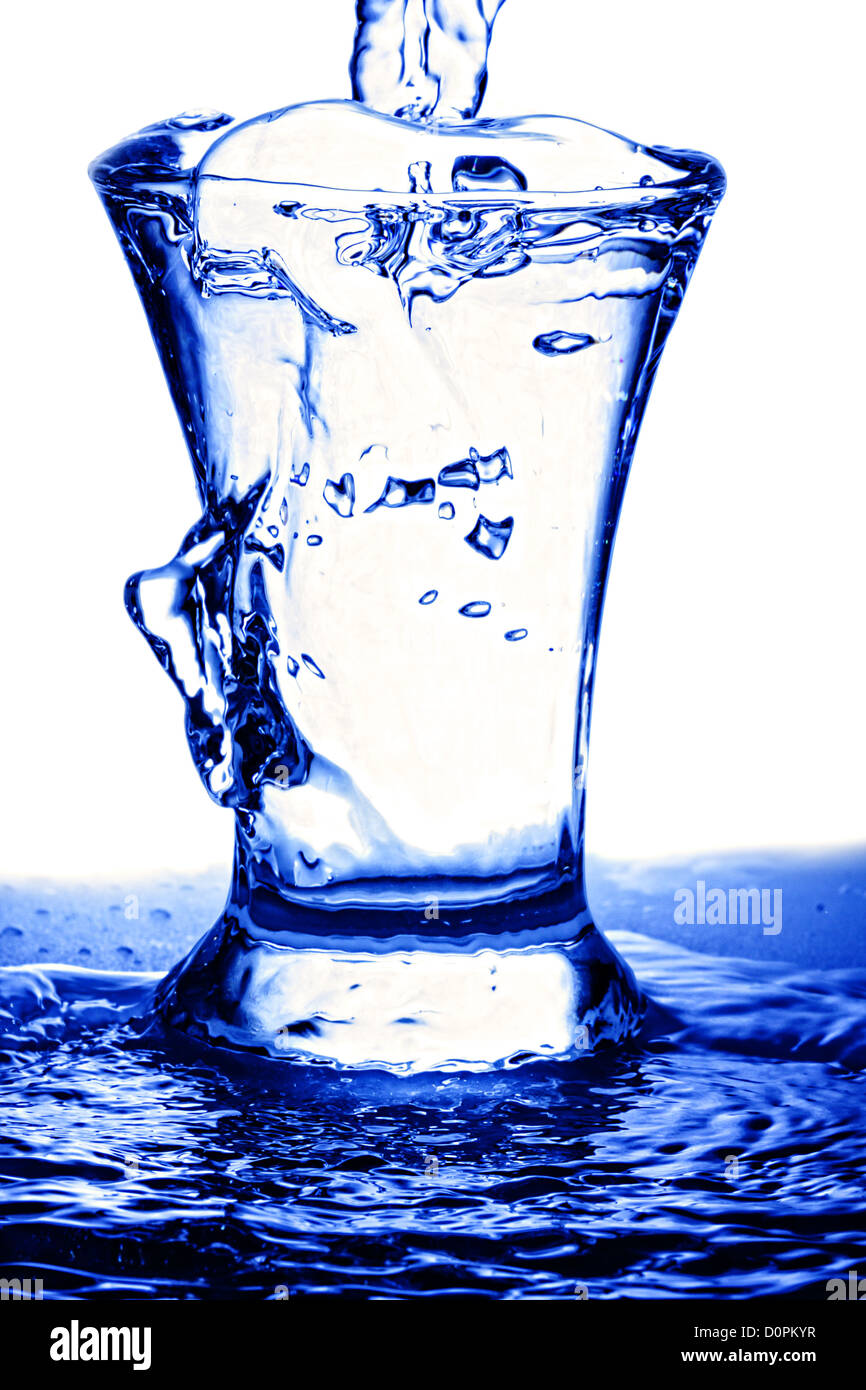 Clear water and glass Stock Photo - Alamy