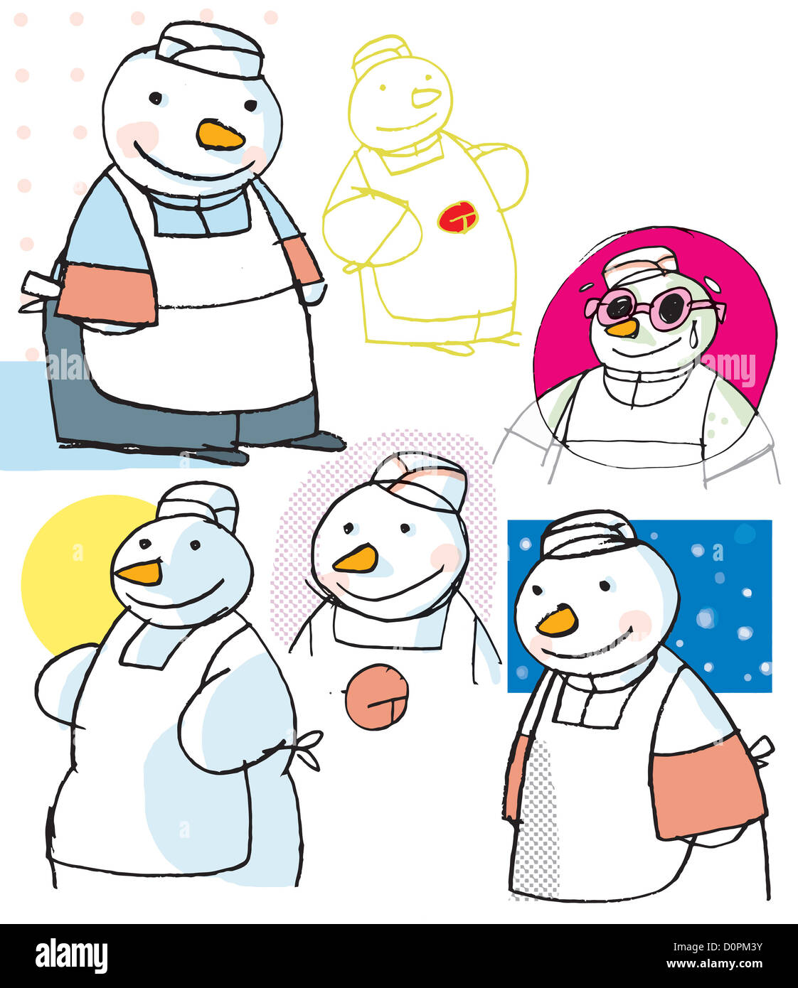 Snowman chef hi-res stock photography and images - Alamy