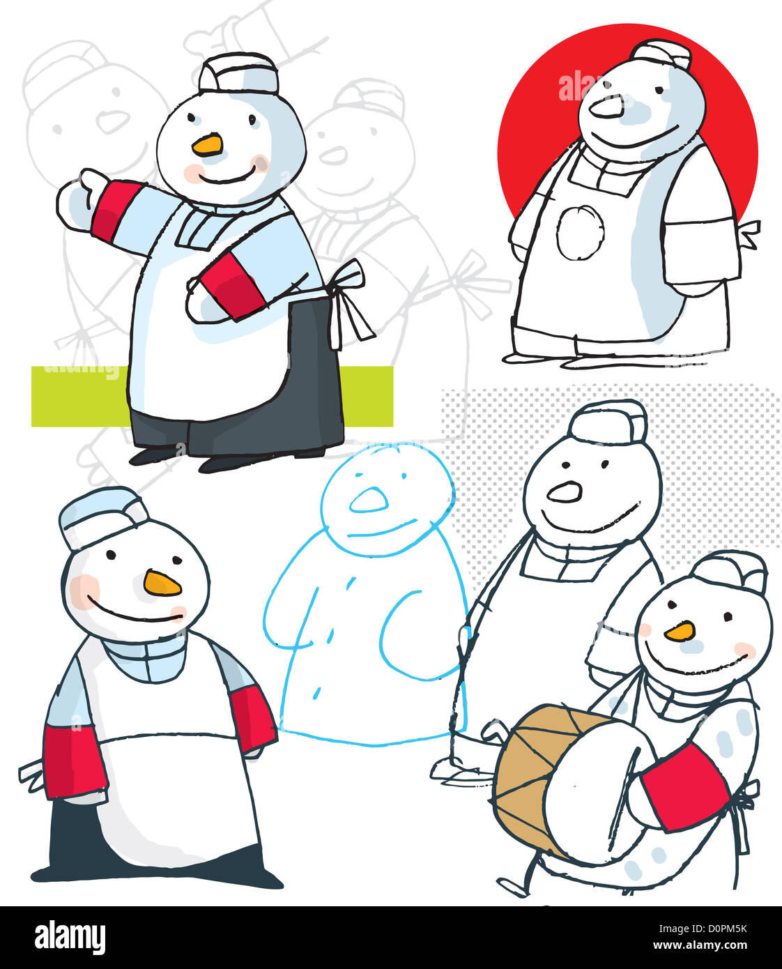 Snowman chef hi-res stock photography and images - Alamy