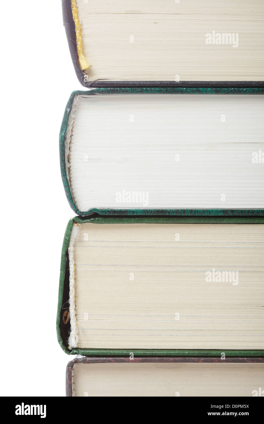 Stack of books closeup Stock Photo - Alamy