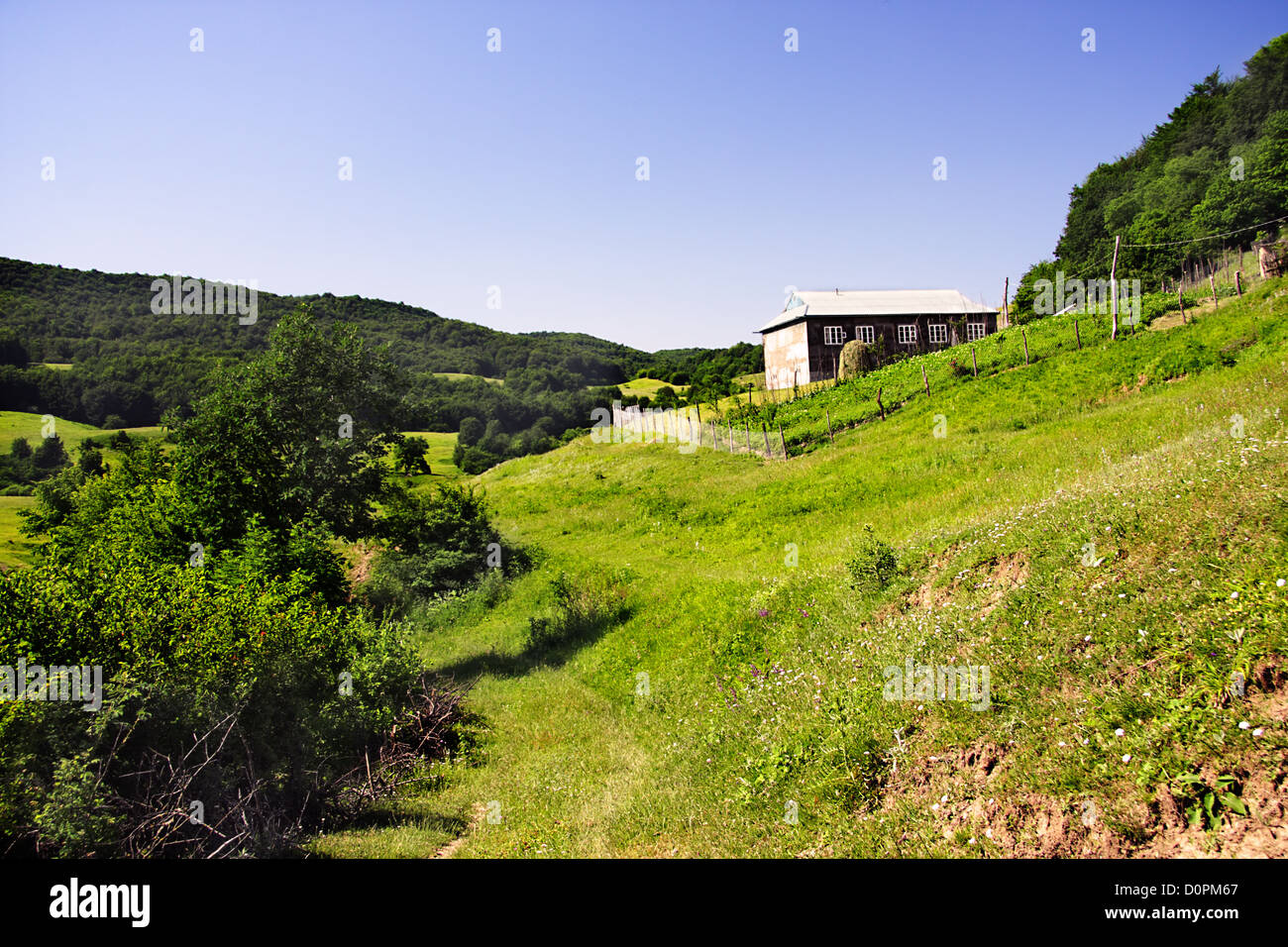House in mountains Stock Photo - Alamy