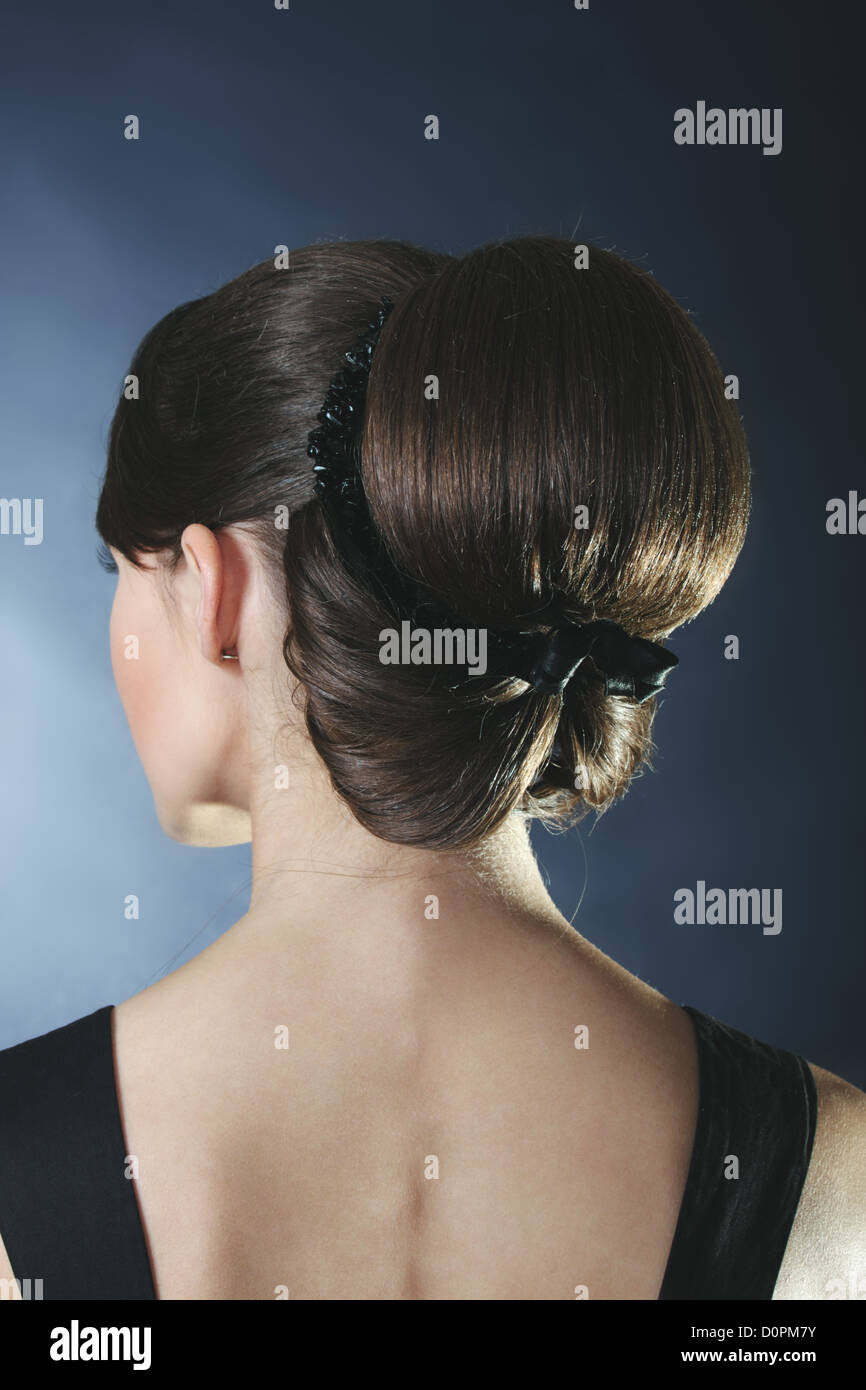 Woman turned back Stock Photo - Alamy