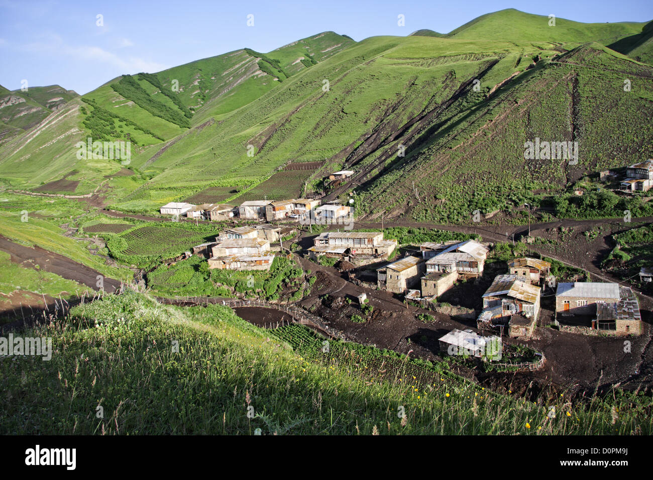 Part of village in mountains Stock Photo - Alamy