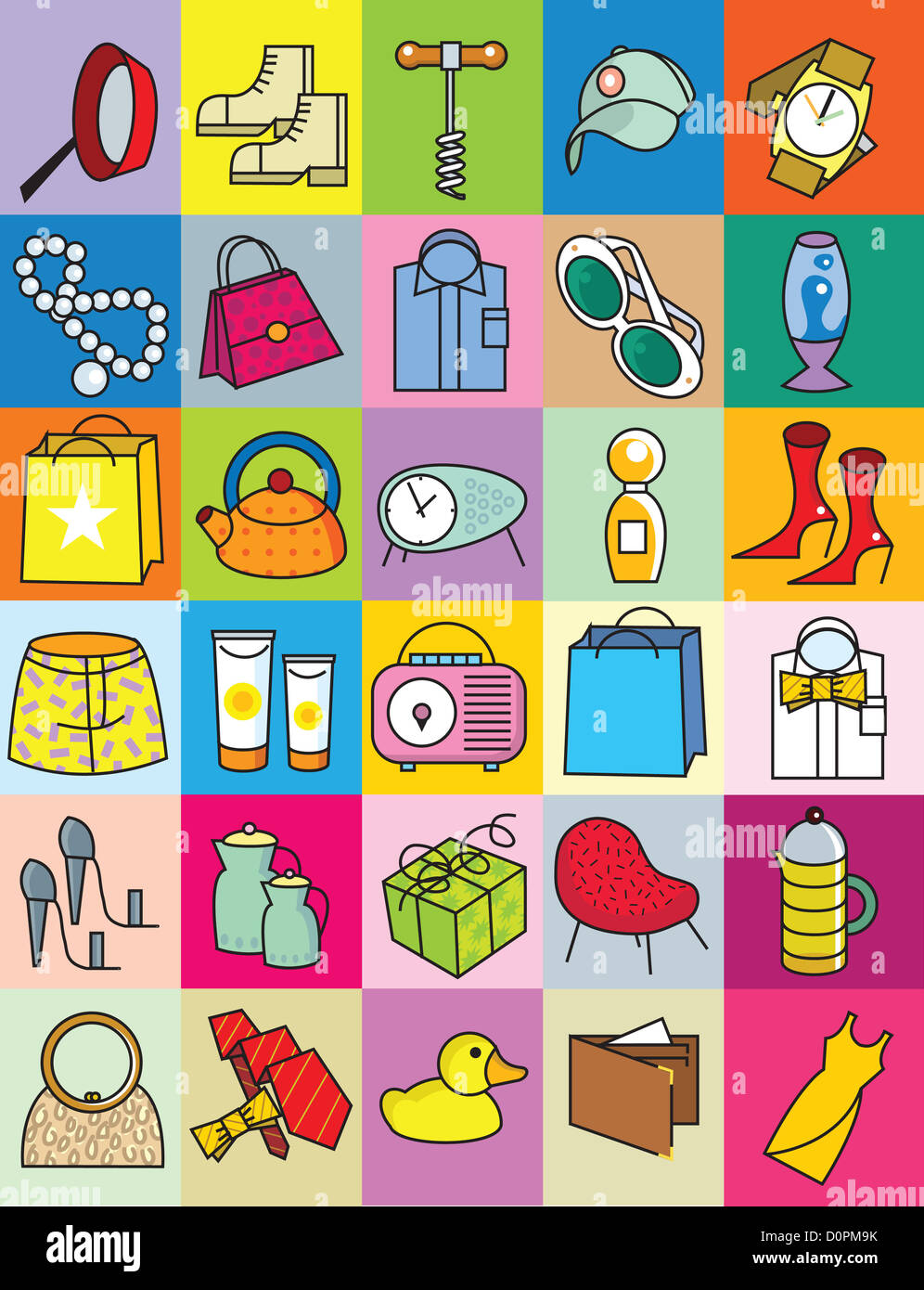 Gifts in iconic design Stock Photo - Alamy