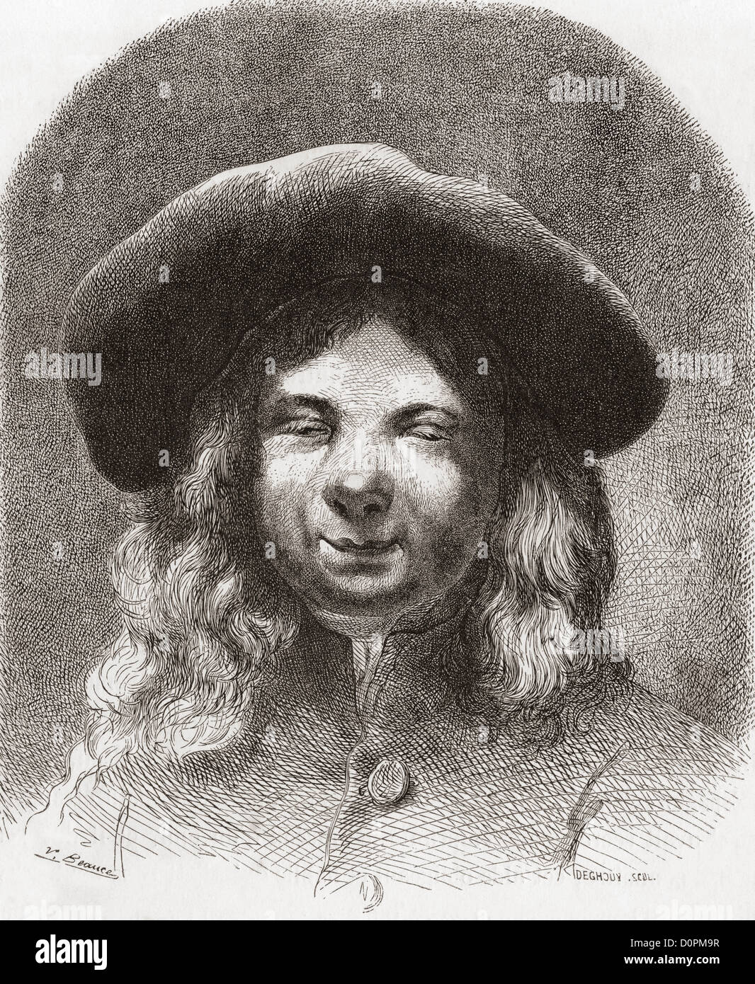 Gerard ter Borch, or Terburg, 1617 –1681. Dutch genre painter Stock ...