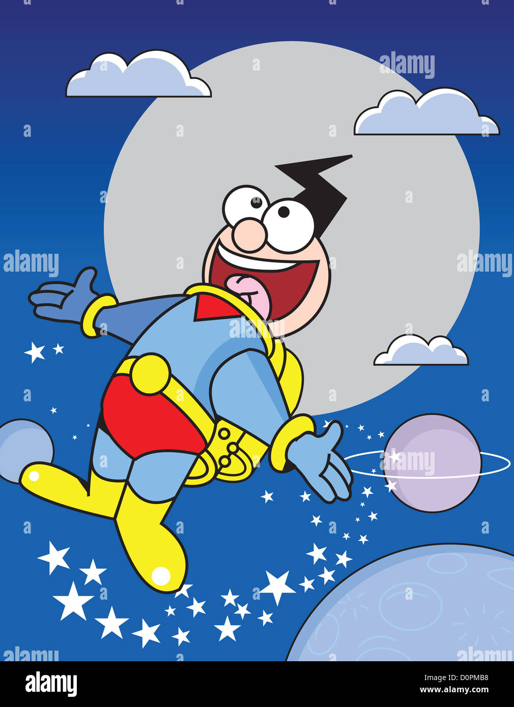 Cartoon super hero Stock Photo - Alamy