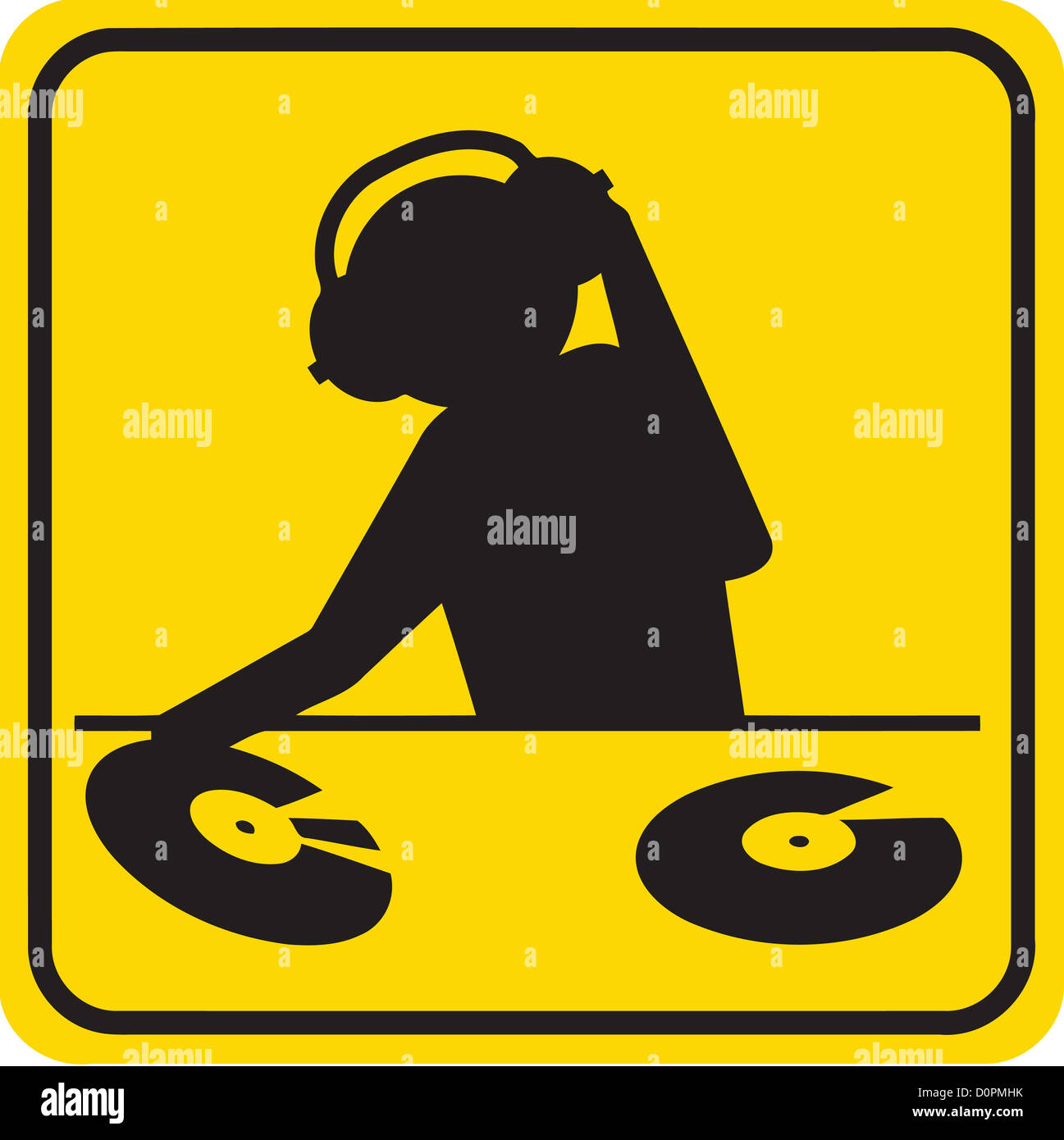 Black female disc jockey hi-res stock photography and images - Alamy