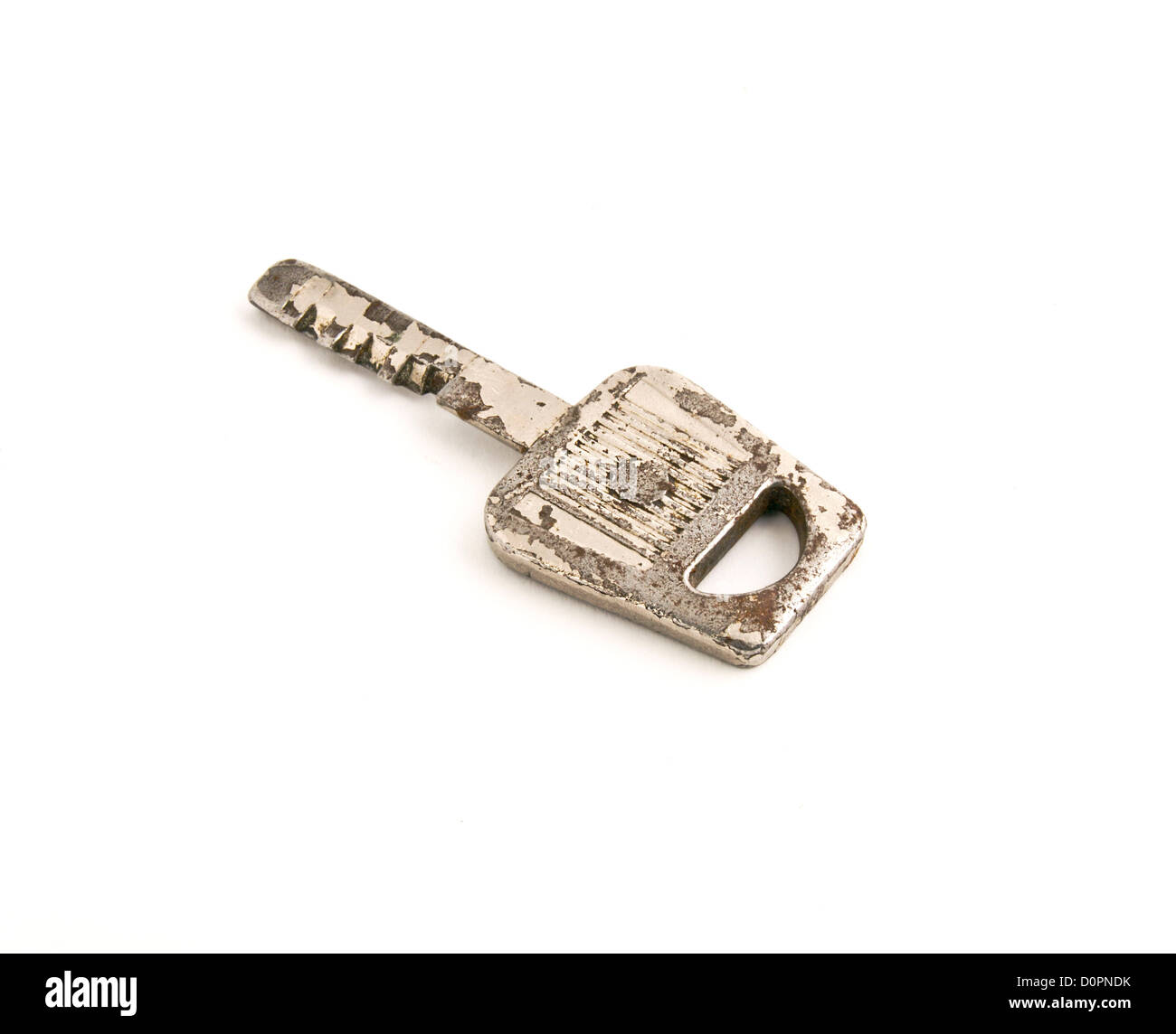 Old rusty key isolated on white background. Close-up Stock Photo - Alamy