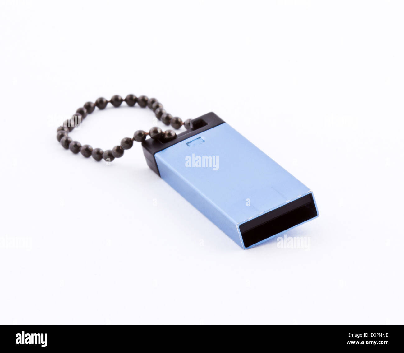 Blue USB flash drive isolated on white background Stock Photo - Alamy