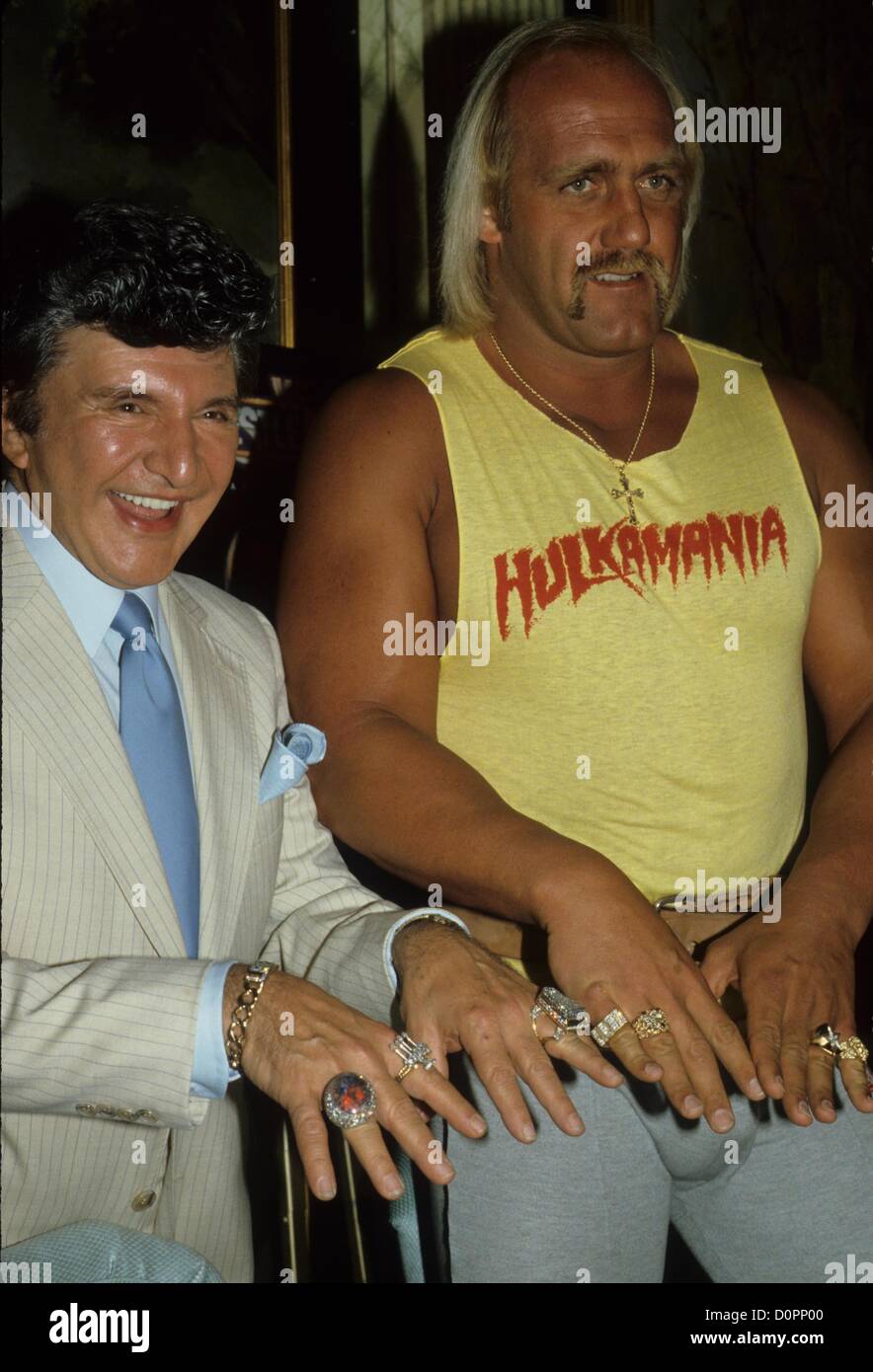 LIBERACE HULK HOGAN 1985.A0028.Supplied by Photos, inc.(Credit Image ...