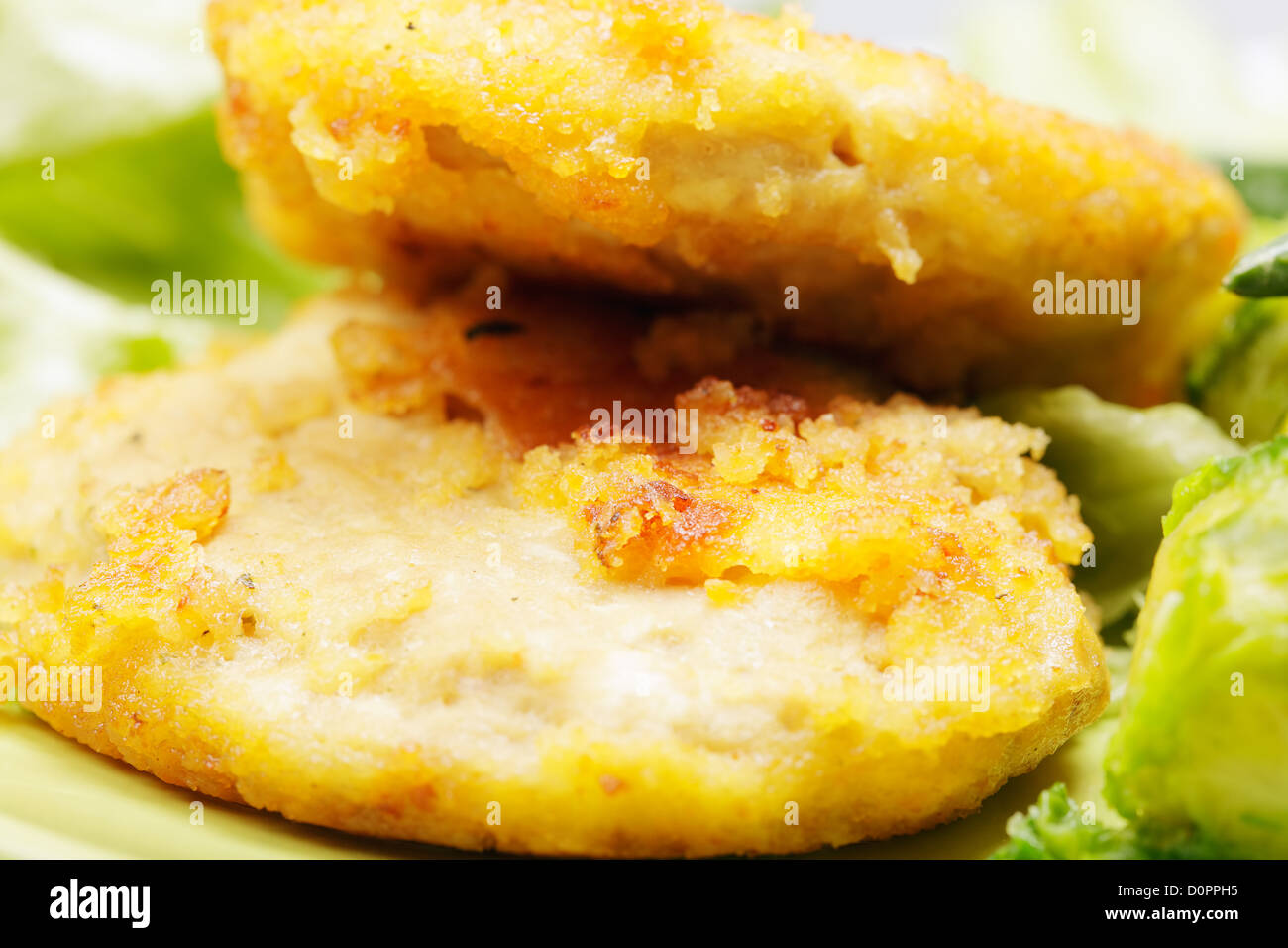 Breaded chicken cutlets Stock Photo - Alamy