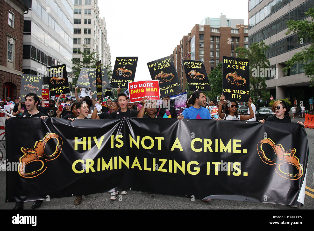 Aids activists protest corporate green and international HIV policy ...
