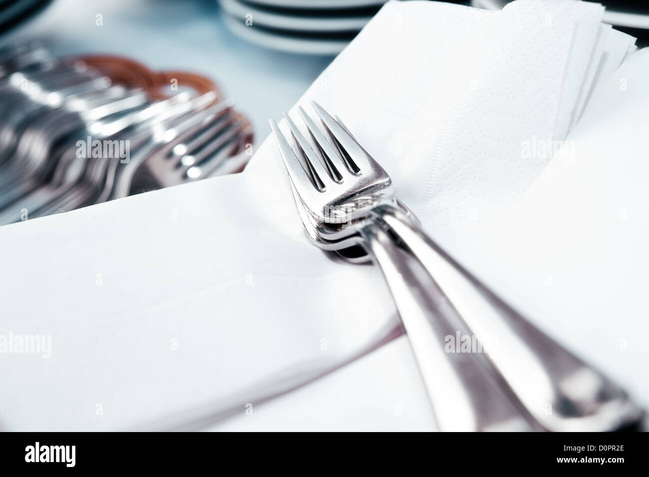 Many forks hi-res stock photography and images - Alamy