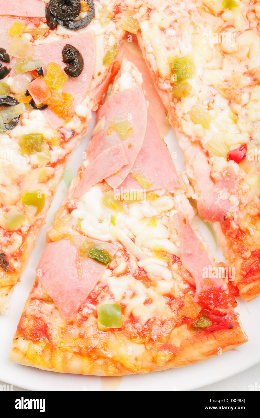 Ham pizza hi-res stock photography and images - Alamy