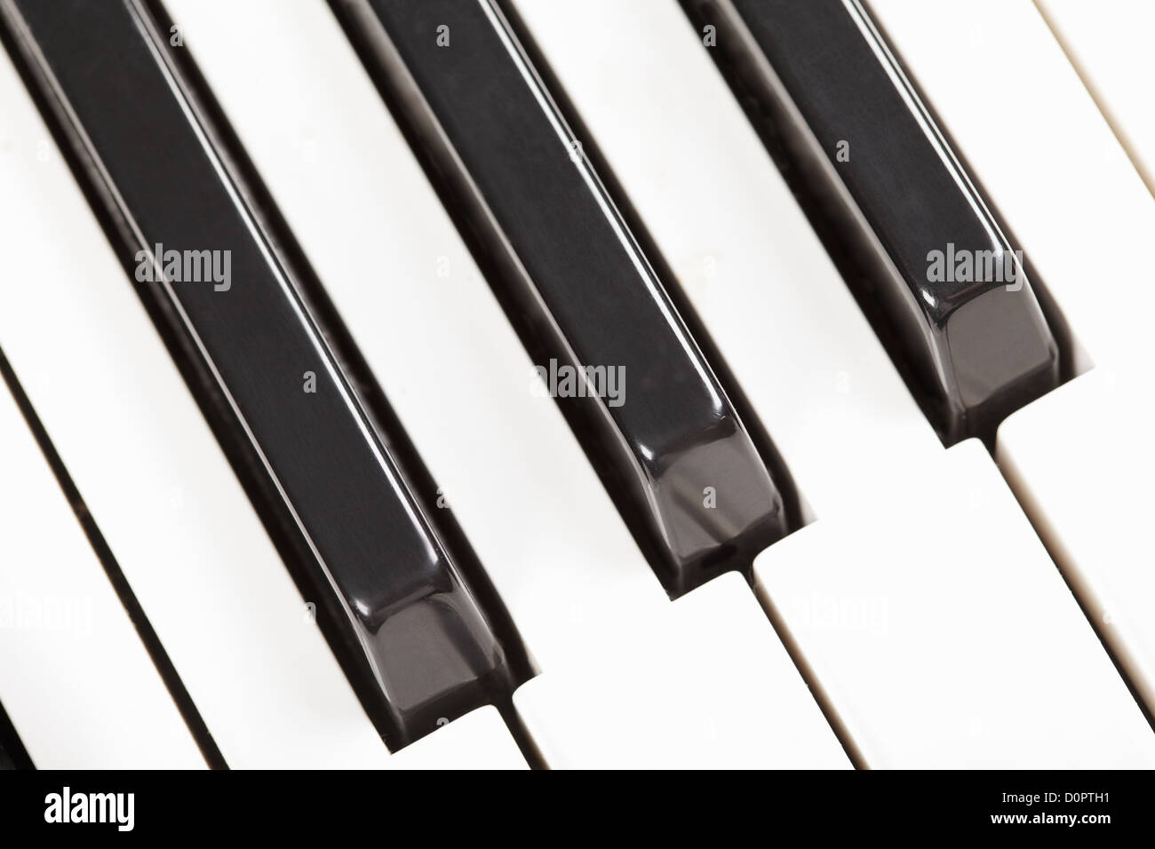 Piano keyboard closeup Stock Photo - Alamy